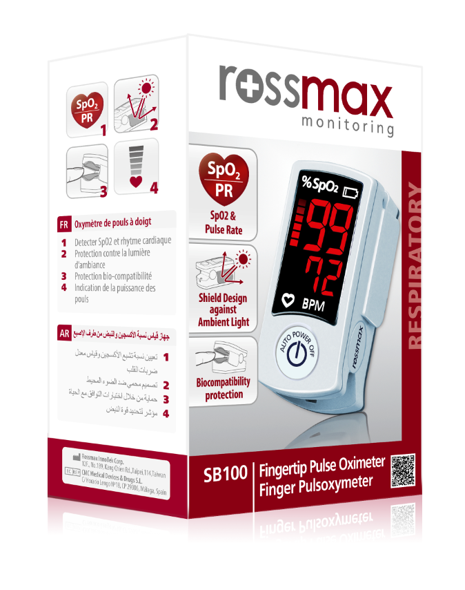 Rossmax Fingertip Pulse Oximeter - Jumbo Display